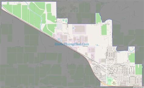Map Of Moxee City Thong Thai Real