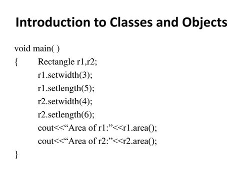 Ppt Chapter 2 Classes And Objects Powerpoint Presentation Free Download Id4483054