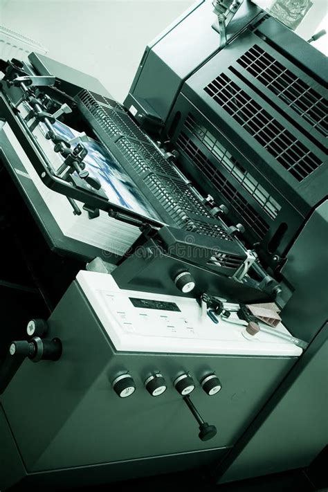 Offset Printing Machine Stock Photo Image Of Production