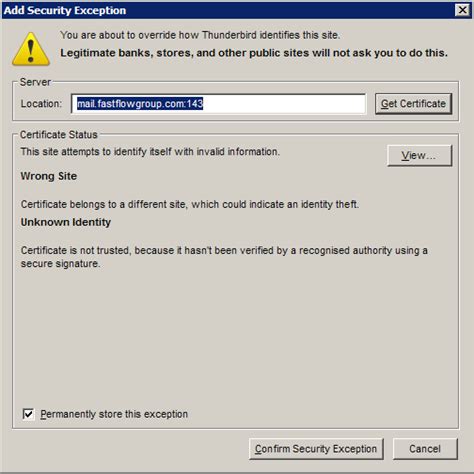 Mail Server Settings Conspec Wiki