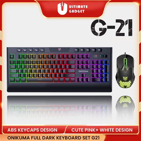 ONIKUMA G21 CW902 Gaming Keyboard Mouse Set Wired RGB 6400DPI Mouse Keyboard Set For PC