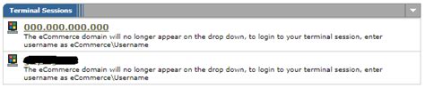 Terminalsessions