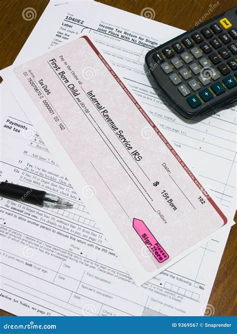 Conceptual Check To IRS Stock Image Image Of Internal