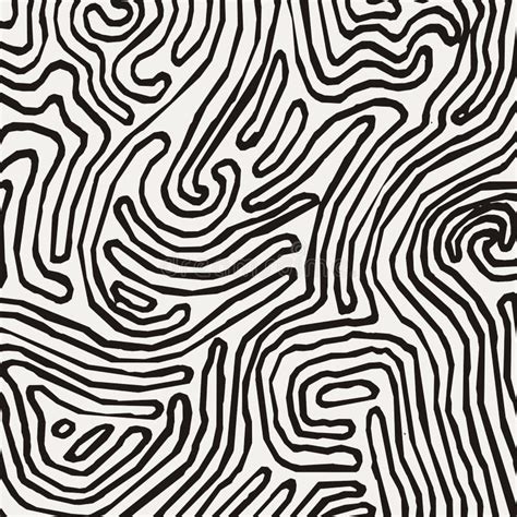 Vector Monochrome Pattern Curved Lines Black And White Grunge