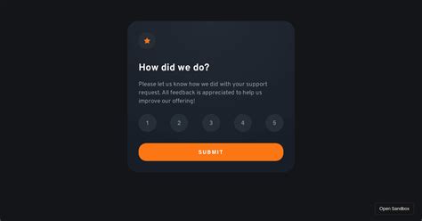 Interactice Rating Component Frontend Mentor Codesandbox
