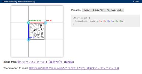 CSS transformのmatrix を一瞬で 完 全 理 解 できるやつ作ったよ Ginpen