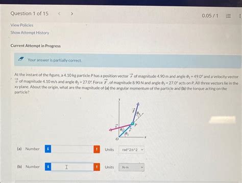 Solved At The Instant Of The Figure A 4 10 Kg Particle P