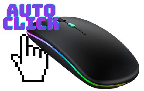 Auto Clicker Mouse Rechargeable 2 4 Ghz Receiver Optical Wireless Mouse Automatic Click Per