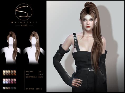 The Sims Resource Ponytail Hairstyle Mandy 011123