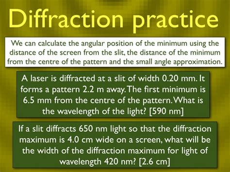 Ib Physics Diffraction Flippingphysics By Nothingnerdy Key