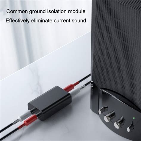 RCA Audio Ground Loop Isolator Anti Interference Noise Reducer Eliminate Current Sound Bluetooth