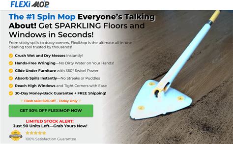 Fleximop 360 Spin Mop And 360° Rotatable 50 Discount With Spin Bucket