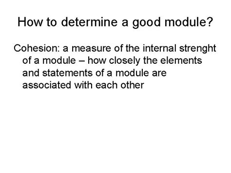 Module Cohesion And Coupling Lecture 10 How To
