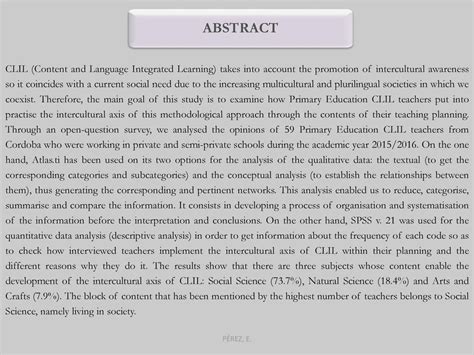 Intercultural Awareness Through Contents In CLIL Primary Education