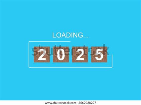 Wooden Blocks 2025 Word Loading Transition Stock Vector Royalty Free 2562028227 Shutterstock