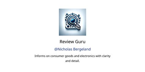 Review Guru Gpts Features And Functions Examples And Prompts Gpt Store