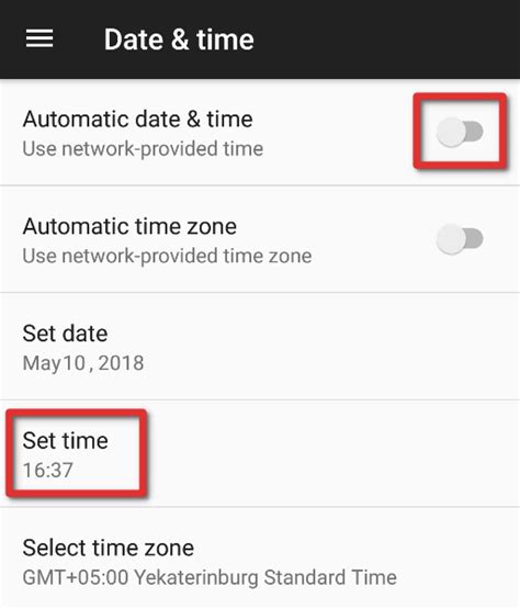Clock Synchronization For Android Via TimeServer