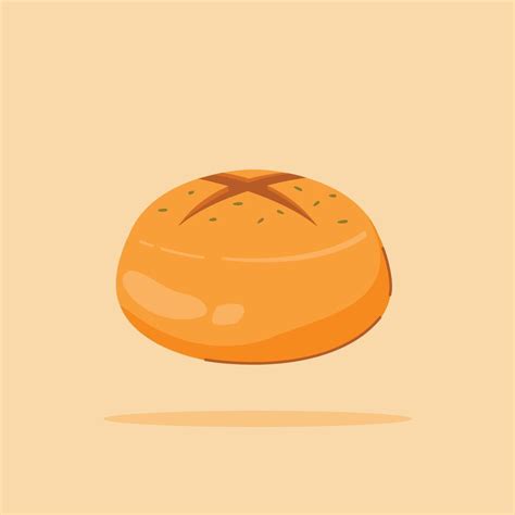 Set Of Pieces Of Rolled Bread And Whole Homemade Round Wheat Bread