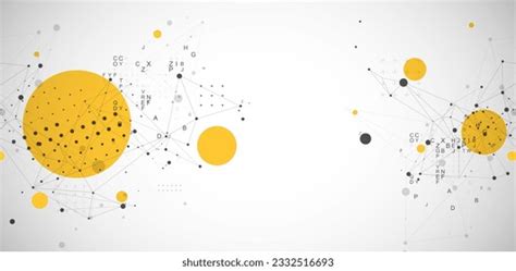 Template Science Technology Presentation Plexus Style Stock Vector Royalty Free 2332516693