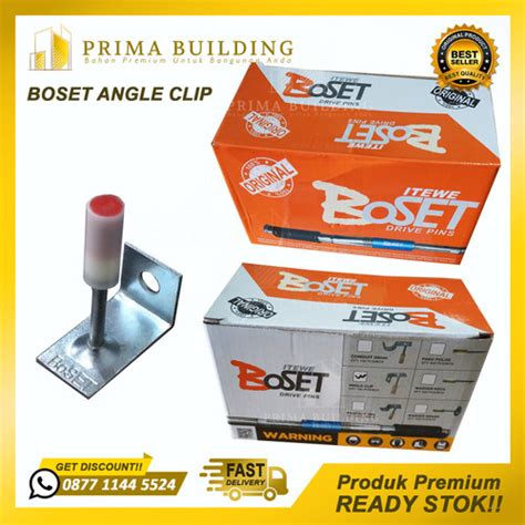 Jual Boset Pin Angle Clip Original Boset Paku Tembak Beton Angel Clip L Kota Tangerang