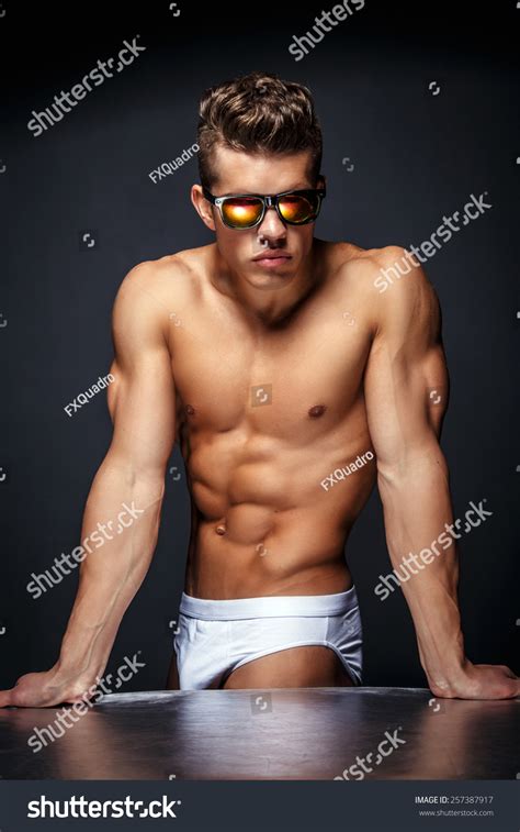 Portrait Awesome Male Model Naked Muscular Stock Photo Shutterstock