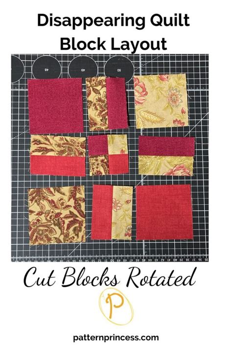 How To Make A Disappearing Four Patch Quilt Block Pattern Princess