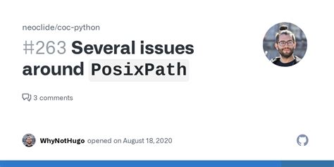 several issues around `posixpath` · issue 263 · neoclide coc python · github