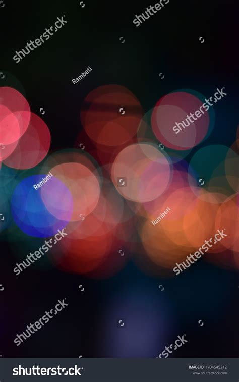 Bookeh Light Effect Black Background Stock Illustration 1704545212