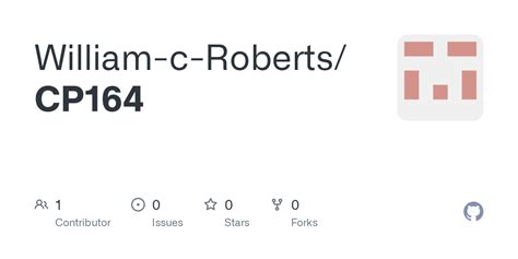 Github William C Robertscp164