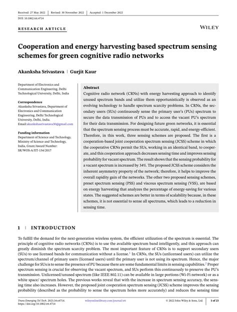 Cooperation And Energy Harvesting Based Spectrum Sensing Schemes For Green Cognitive Radio