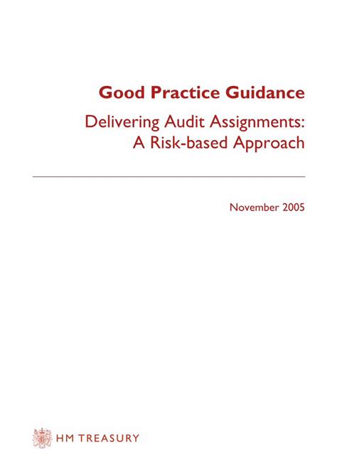 Pdf Delivering Audit Assignments A Risk Based Approach The Audit