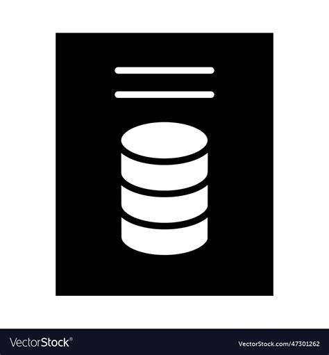 Data Glyph Icon For Personal And Commercial Use Vector Image
