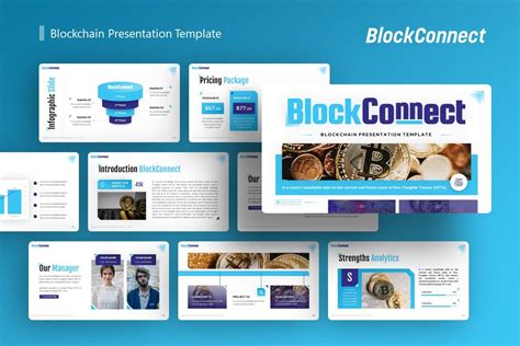 Blockchain Presentation Blockconnect Graphic By Slidethrive · Creative Fabrica