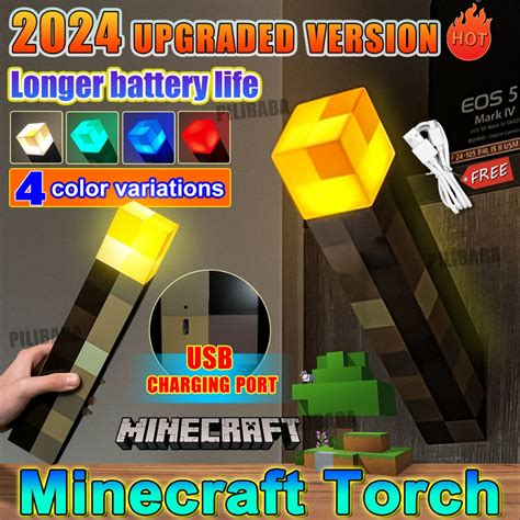 Minecraft Light Up Torch Torch Minecraft Light Led Night Light Can Be