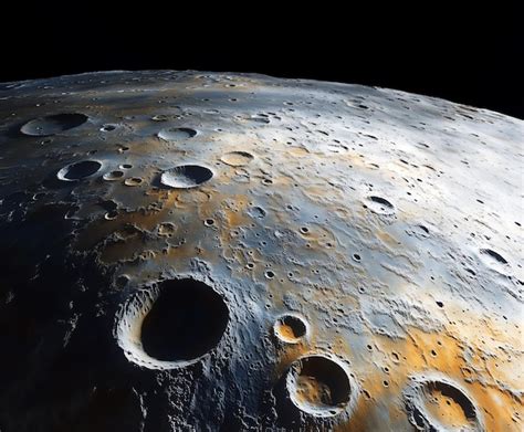 Lunar Craters An Ultrarealistic View Of The Moon S Surface Premium Ai Generated Image