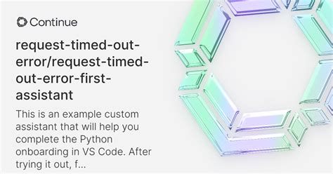 Request Timed Out Errorrequest Timed Out Error First Assistant