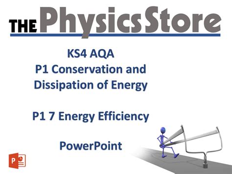 Ks4 Gcse Physics Aqa P1 7 Energy Efficiency Teaching Resources
