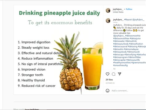 Pineapple Juice Drinking
