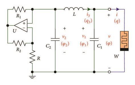 Memristor Based Canonical Chuas Circuit A Circuit Schematic With Download Scientific