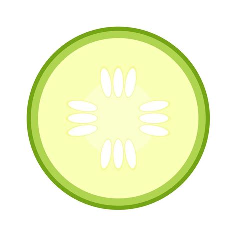 Cucumber Slice Icon Cucumber Vector Art At Vecteezy