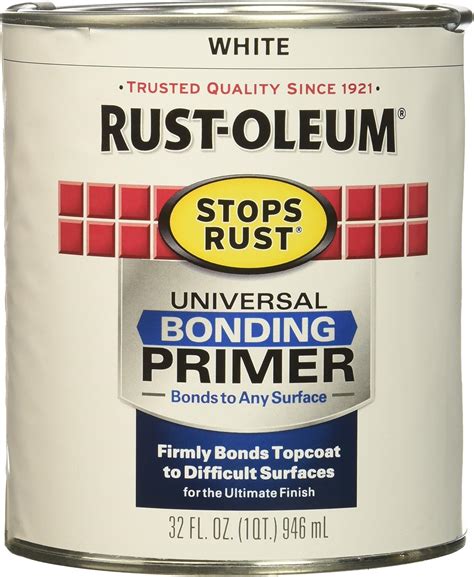 RUST OLEUM 330494 Quart Universal Bonding Primer White 32 Fl Oz Pack Of 1 Amazon Com