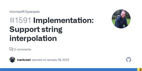 Implementation Support String Interpolation · Issue 1591 · Microsoft
