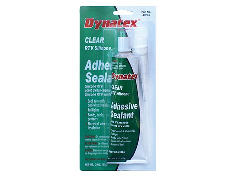Dynatex® Clear Silicone Adhesive Sealant Engineering Adhesives