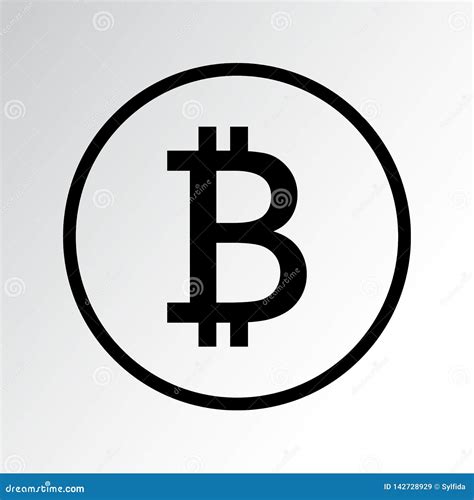 Bitcoin Icon Black Silhouette Vector Stock Illustration Illustration Of Circle Gold 142728929