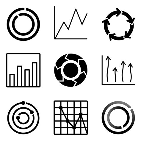 Infograph Circles And Graphs Icons Collection 23364426 Png