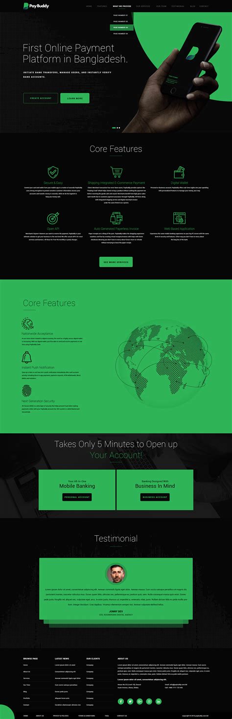 Landing Page Design Online Payment Gateway On Behance