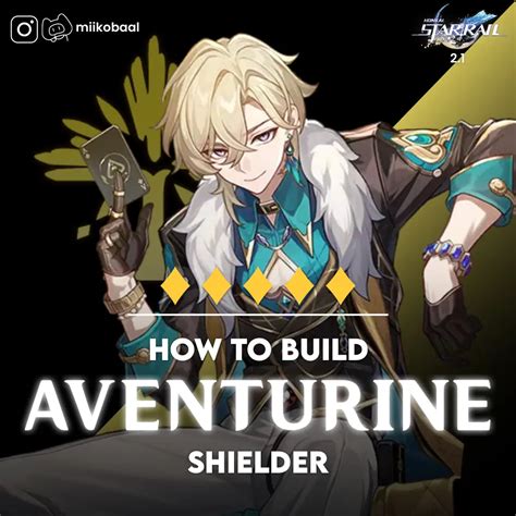 Hsr 21 Aventurine Build 🎰 Shielder Honkai Star Rail Hoyolab