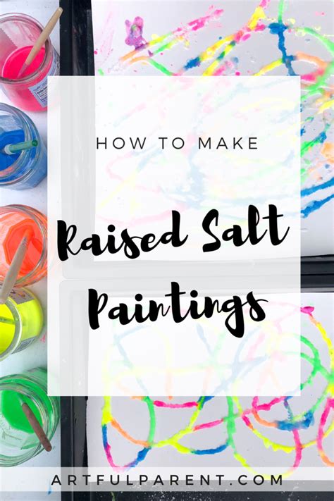 How To Make Raised Salt Paintings