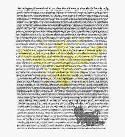 Bee Movie Script Meme Posters Redbubble