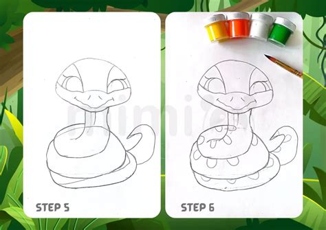 How To Draw A Rattlesnake Step By Step How To Mimi Panda